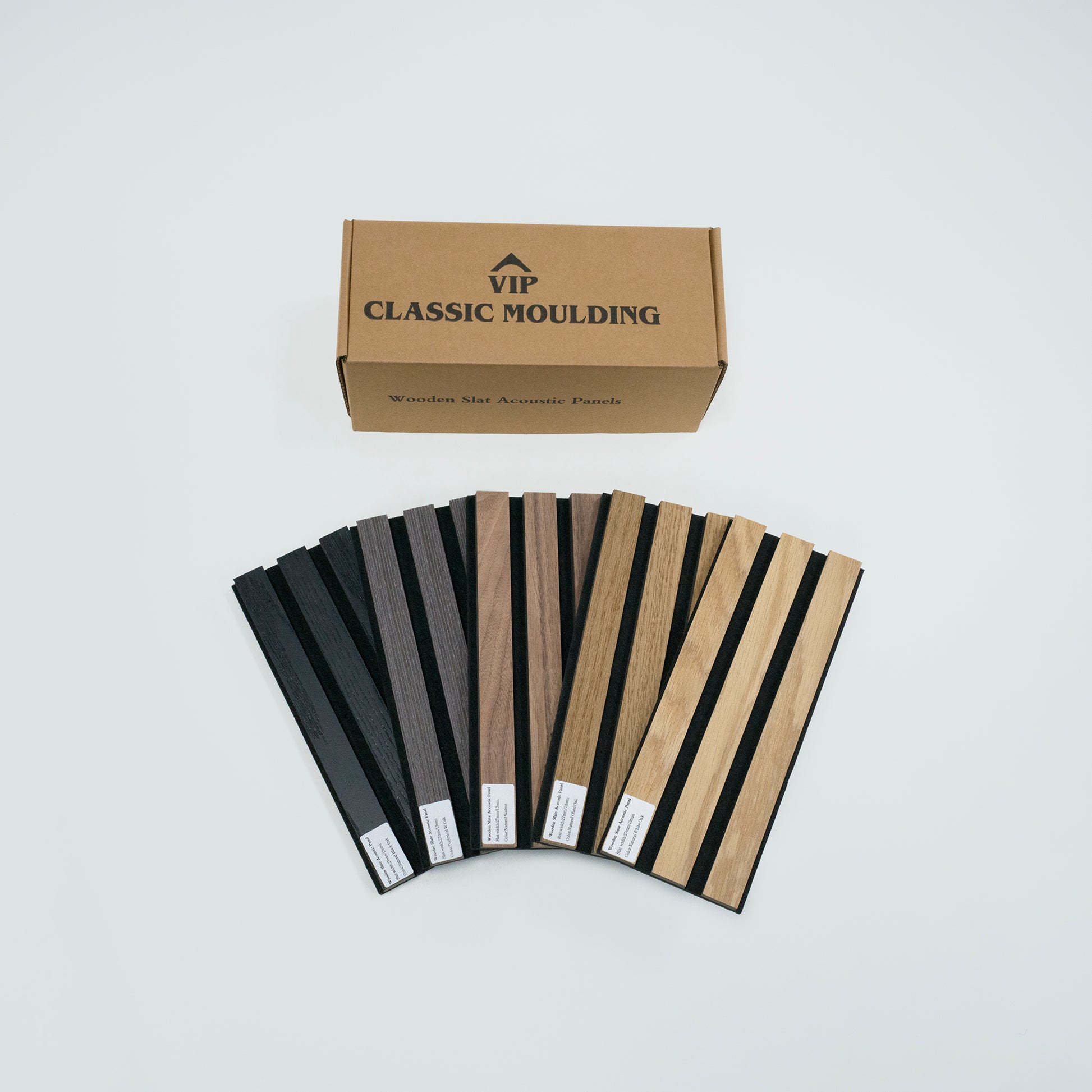 VIP Natural Wood Slat Wall Panels Sample Box – VIP Classic Moulding